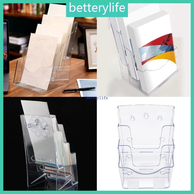 Btf A 4 Flyer Stand Table Brochure Stand 3 ชั้น Brochure Holder ขาตั้ง ...