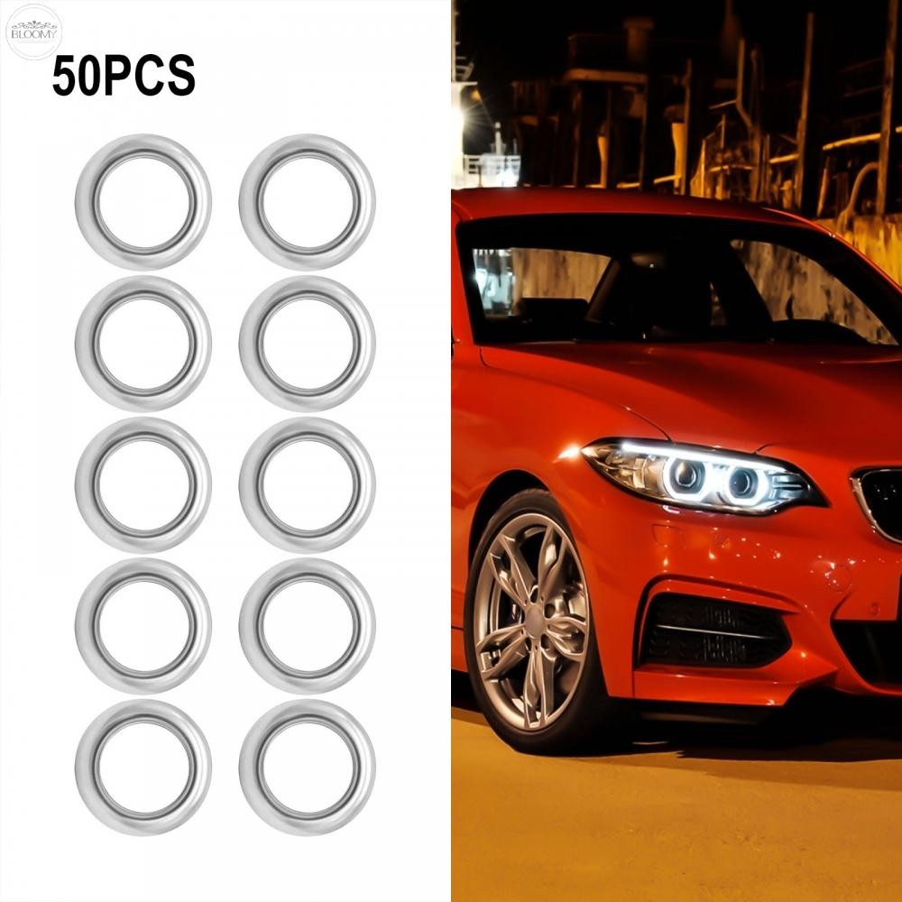 สําหรับ 34 นิ้ว LED Marker Light สแตนเลส Trim แหวน Bezels แพ็ค 50 ไม่มี ...