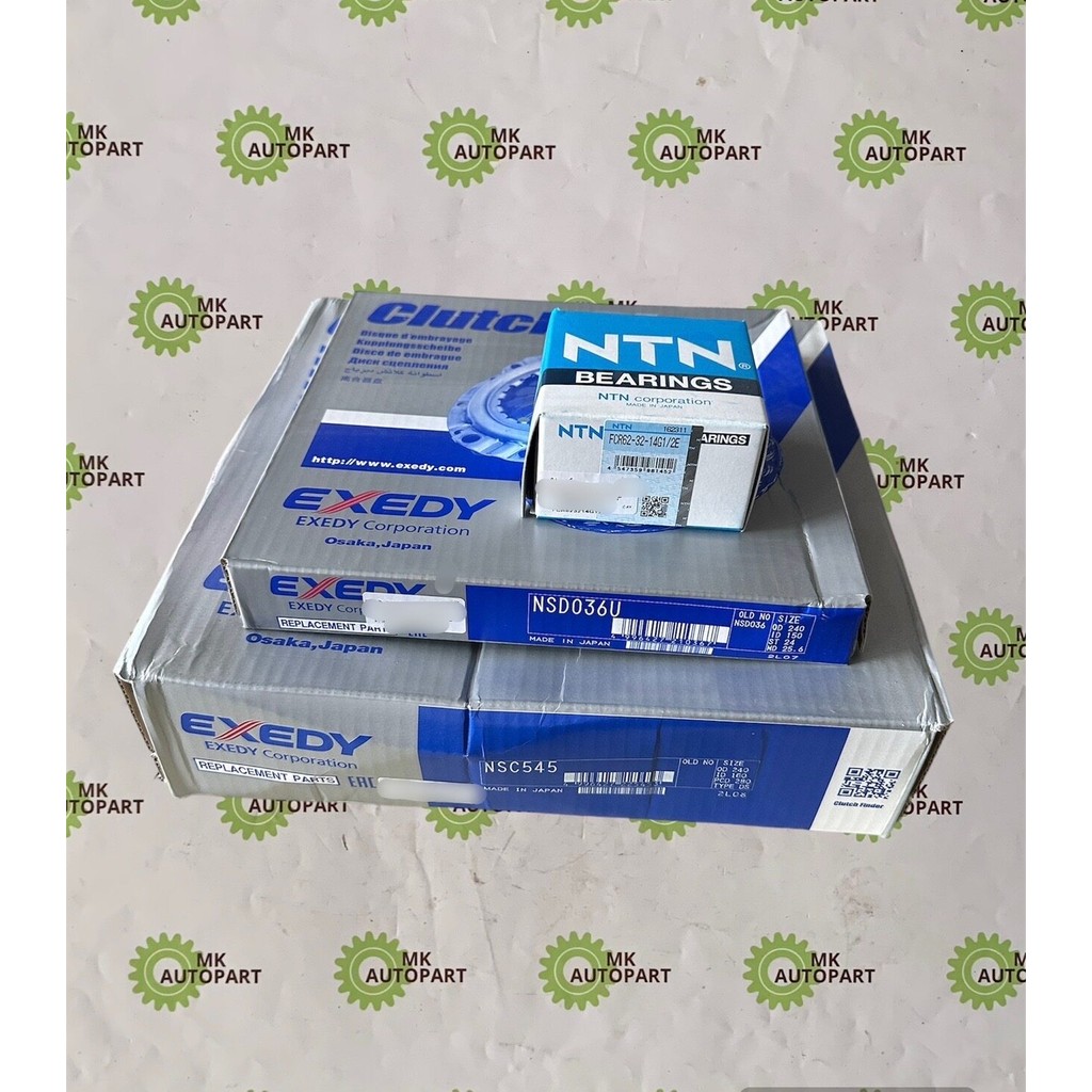 ชุดยกคลัทช์ NISSAN BIG M BD25 FRONTIER TD27 9.5" จาน+หวี+ลูกปืนกด EXEDY ...
