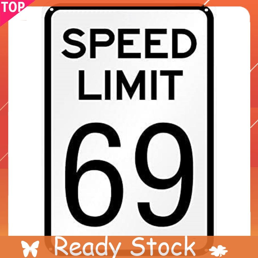 Vintage Metal Plate Speed Limit Sign ภาพวาดเหล็กสี่เหลี่ยม Wall Art ...