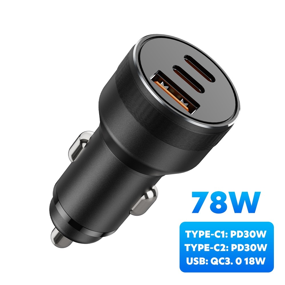 ที่ชาร์จในรถ Car Charger PD30 78W ที่ชาร์จโทรศัพท์ในรถยนต์ ชาร์จเร็ว ...