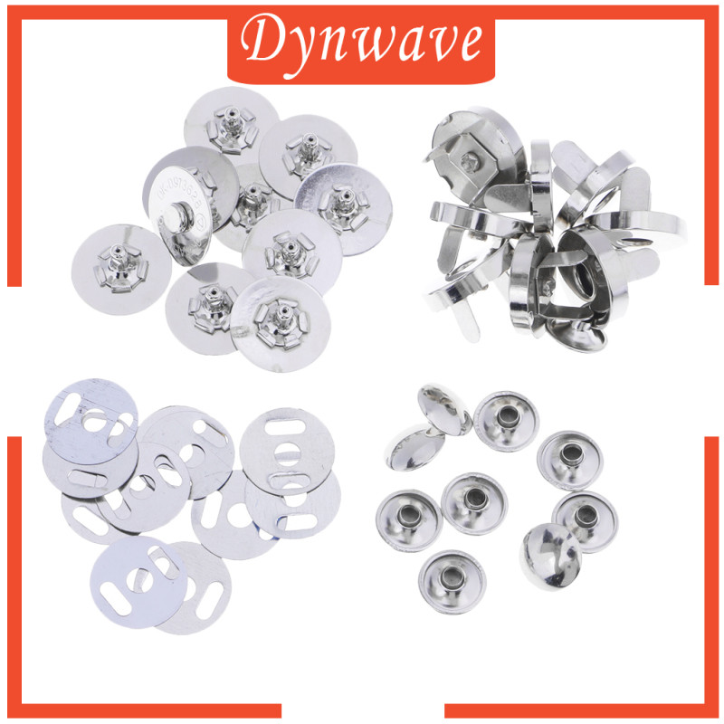 [Dynwave] 10 ชุดปุ่มเย็บมือ Metal Snaps Fasteners กระเป๋าถือหนัง 14 มม./18 มม. | Shopee Thailand