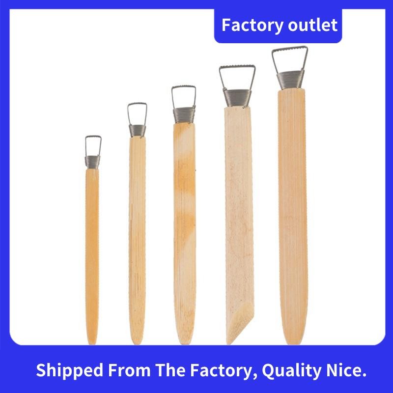 5 ชิ้น/ล็อต Professional Bamboo Polymer Clay เครื่องมือ ...