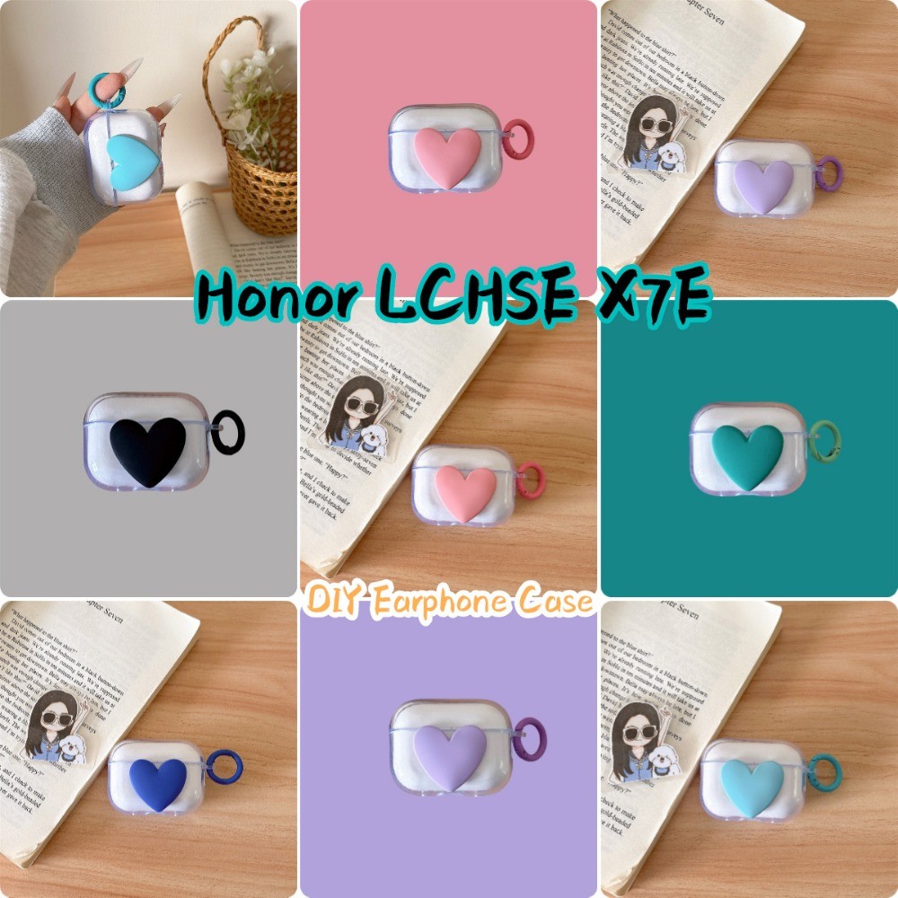 คุณภาพสูง สําหรับ Honor LCHSE X7E กรณีปลอกซิลิโคนอ่อนนุ่ม DIY สีทึบพีช ...