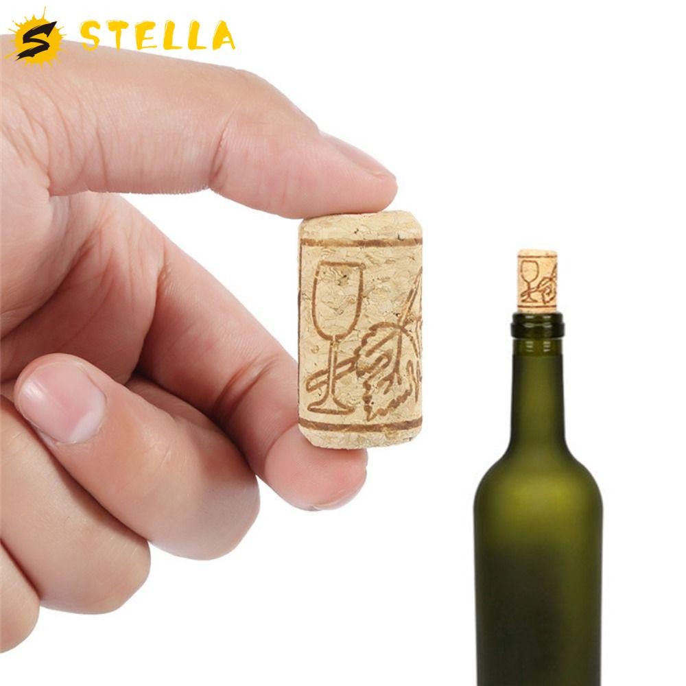 STELLA 10 ชิ้นไม้ไวน์ Corks Stopper, ทรงกระบอก/กรวยวัสดุความหนาแน่นสูงขวด Corks, อุปกรณ์ครัวปิด ...