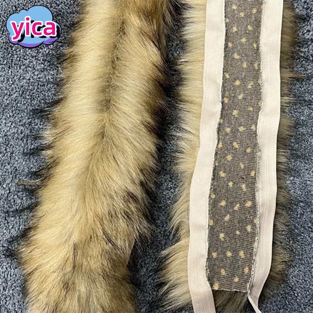 YICA Fluffy Trim, DIY เสื้อผ้าอุปกรณ์เสริม Big Fur Collar, 1M เลียนแบบ ...