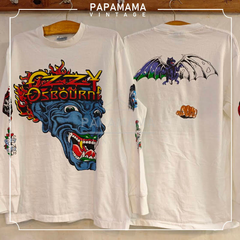 [ OZZY OSBOURNE ] Long Sleeve tag USA เสื้อวง เสื้อทัวร์ papamama ...