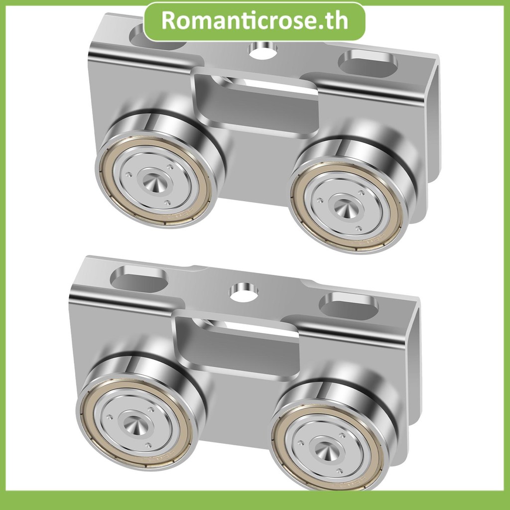 2 ชิ้น Stable 4 ล้อรถเข็นประกอบ Roller Easy to Operate เงียบ Roller ...