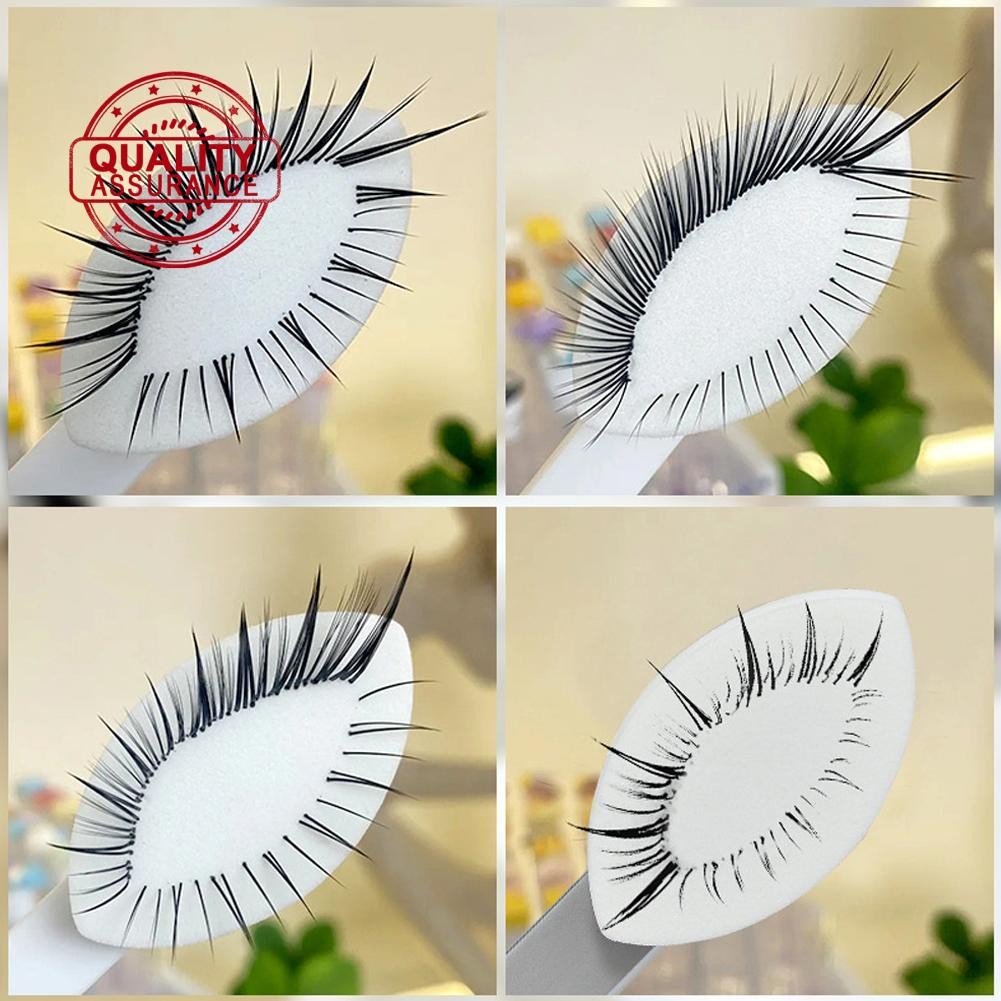 แผ่นขนตาปลอมแป้งพัฟ Grafting Eyelashes Practice Shape Powder ฟองน้ํา ...