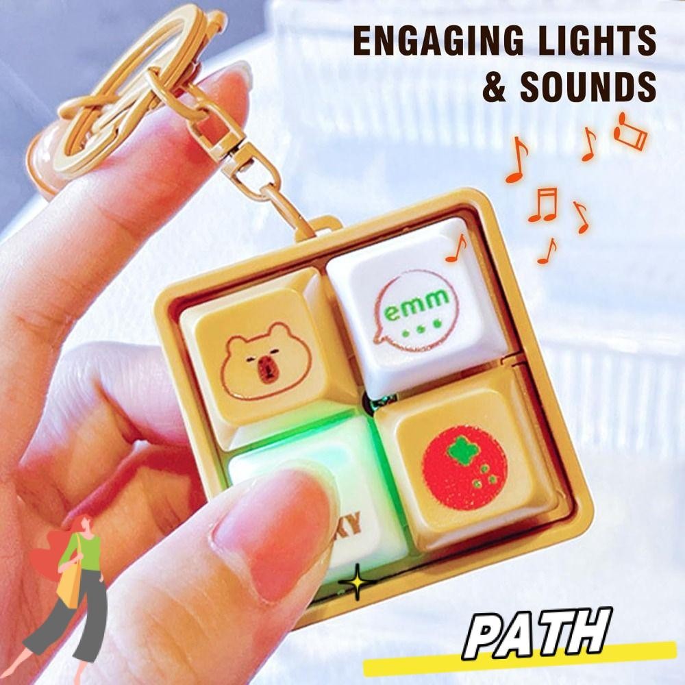 PATH Finger Fidget Clicker, ความแปลกใหม่ Fidget คีย์บอร์ด Capybara พวง ...