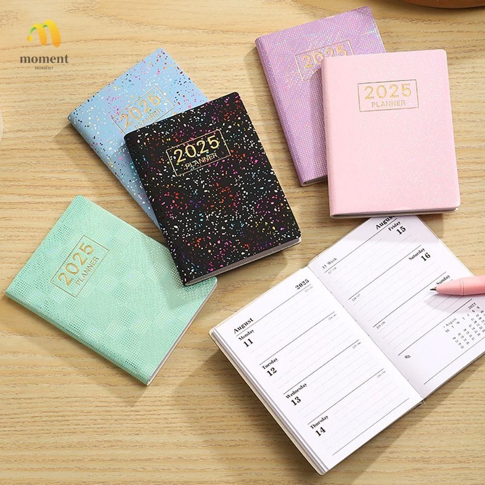 Moment 2025 Agenda Book, Mini Laser 2025 Planner Notebook, Mini with ...