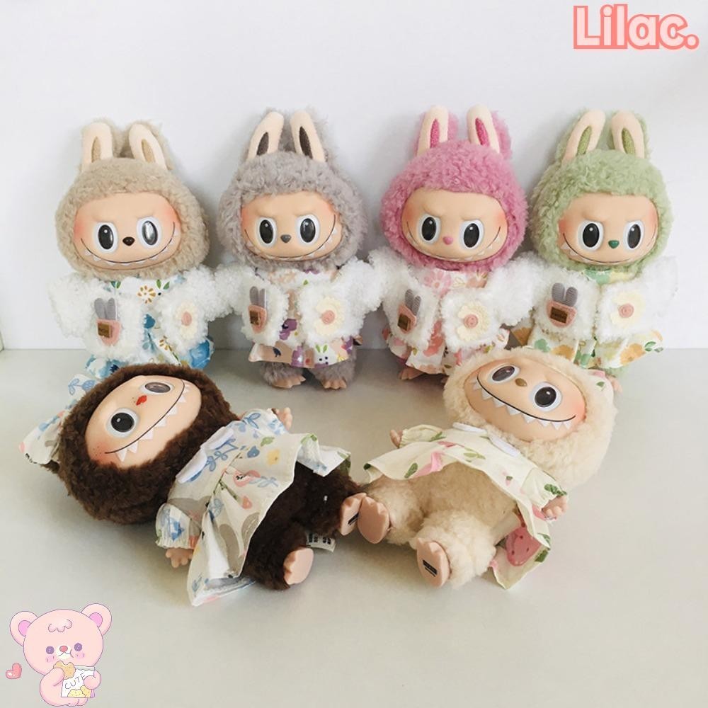 Lilac DollS เสื้อผ้า,เปลี่ยน 17 ซม.Labu Plush Labubu ชุด, Vintage ...