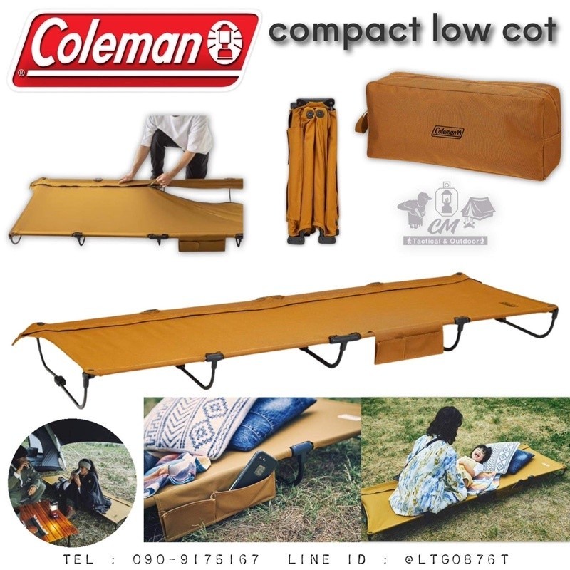 เก้าอี้พับ เตียงสนามพกพา Coleman JP Compact Low Cot 38873 | Shopee Thailand