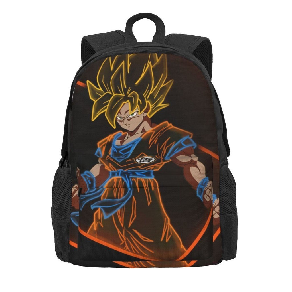 Goku Backpack 17 นิ้ว Anime Elementary Middle School Laptop Backpack ...