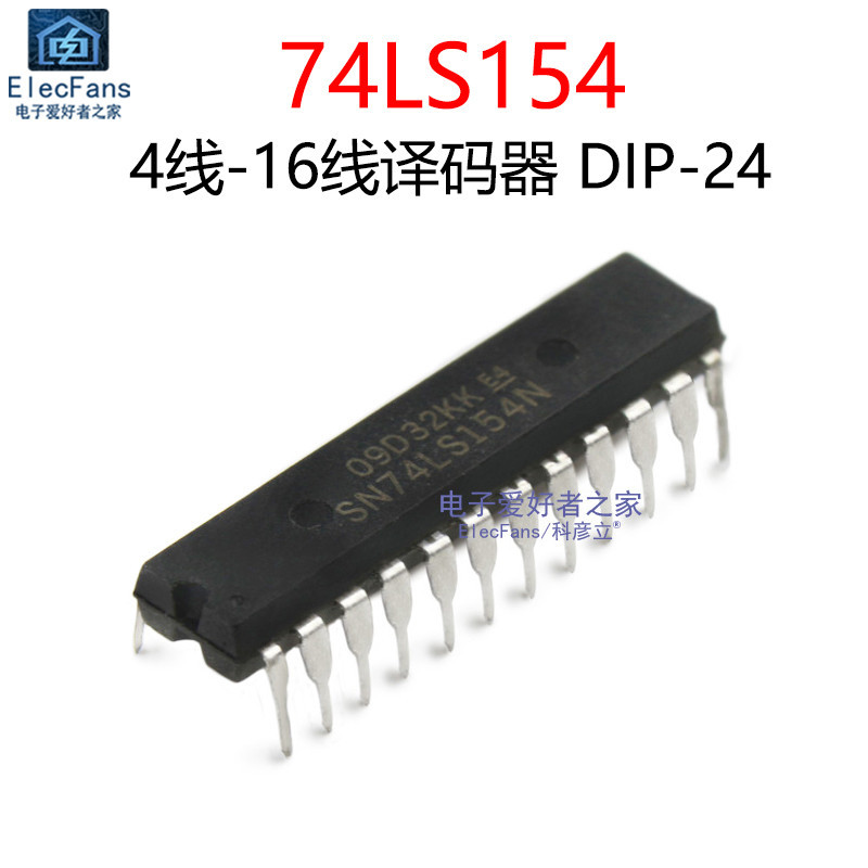 ชิ้นส่วนถอดชิ้นส่วน In-Line 74LS154 DIP-24 แคบ 4-Line-16-Line ...