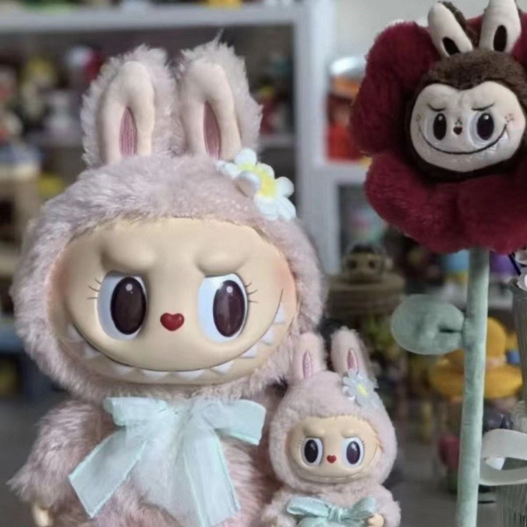 Bubble Labubu Labubu Mart Heart Macaron Vinyl Face Mystery Box ตุ๊กตา ...