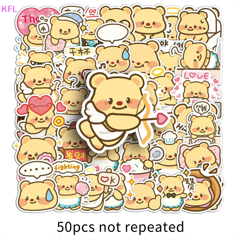 (KFL) 50 สติ๊กเกอร์ Butterbear การ์ตูนน่ารัก สติ๊กเกอร์ขายร้อน | Shopee ...