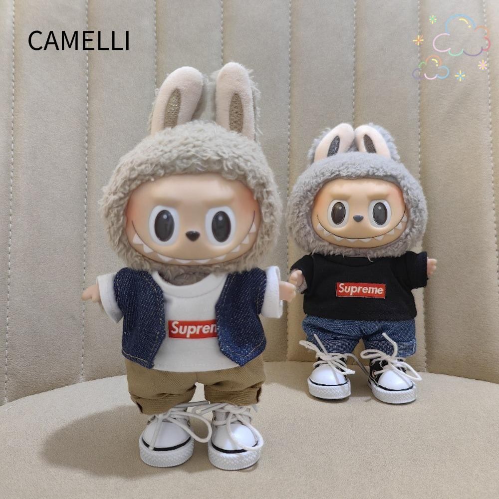 Camelli 17cm Labubu Clothes, Handmade เปลี่ยนเสื้อผ้าผ้าใบ,หลายสไตล์ ...