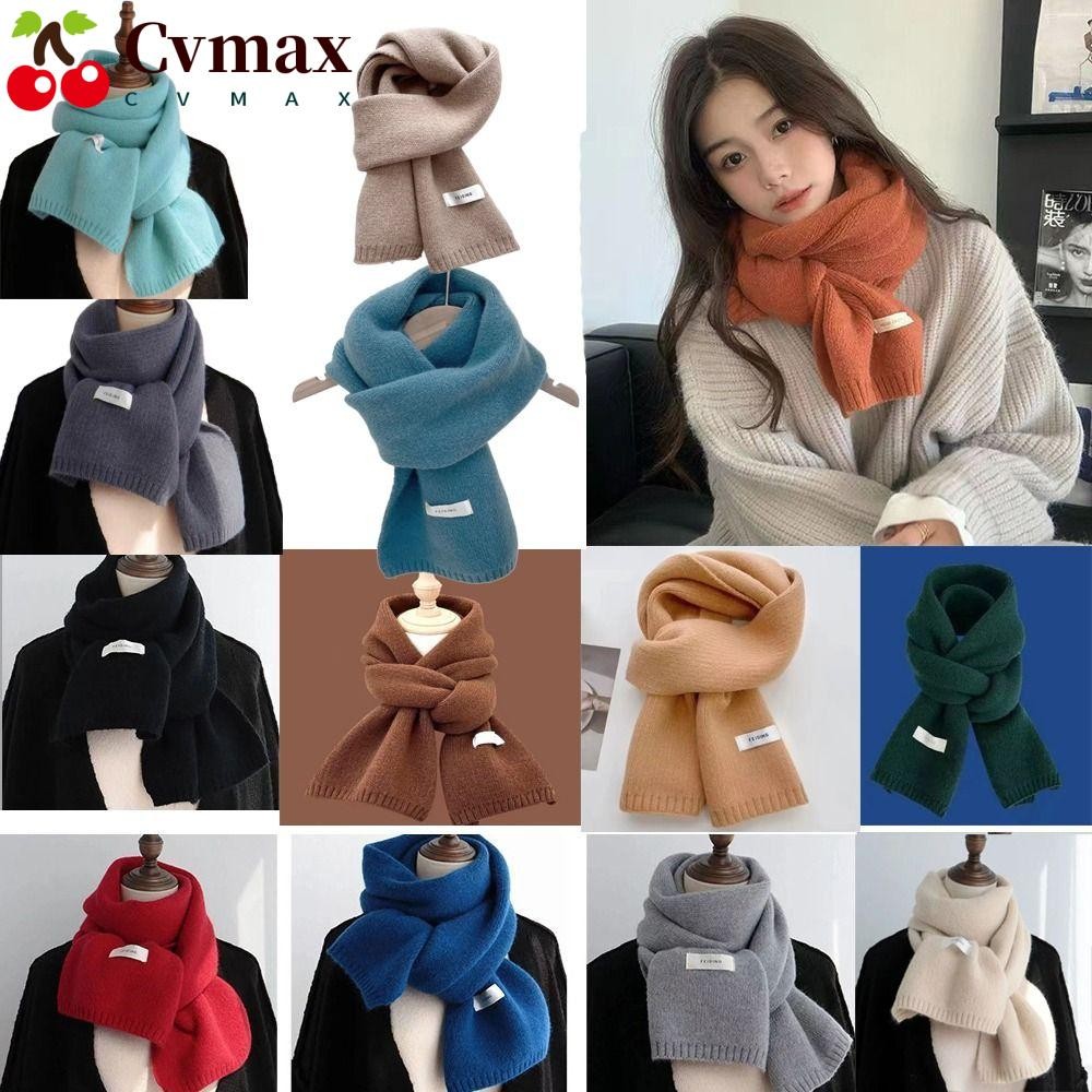 Cvmax ความร้อนคออุ่น,เอี๊ยมแฟชั่นถักผ้าพันคอขนสัตว์,ผู้ชายผู้หญิงผ้าพันคอกันลม Snap Fastener หนา ...