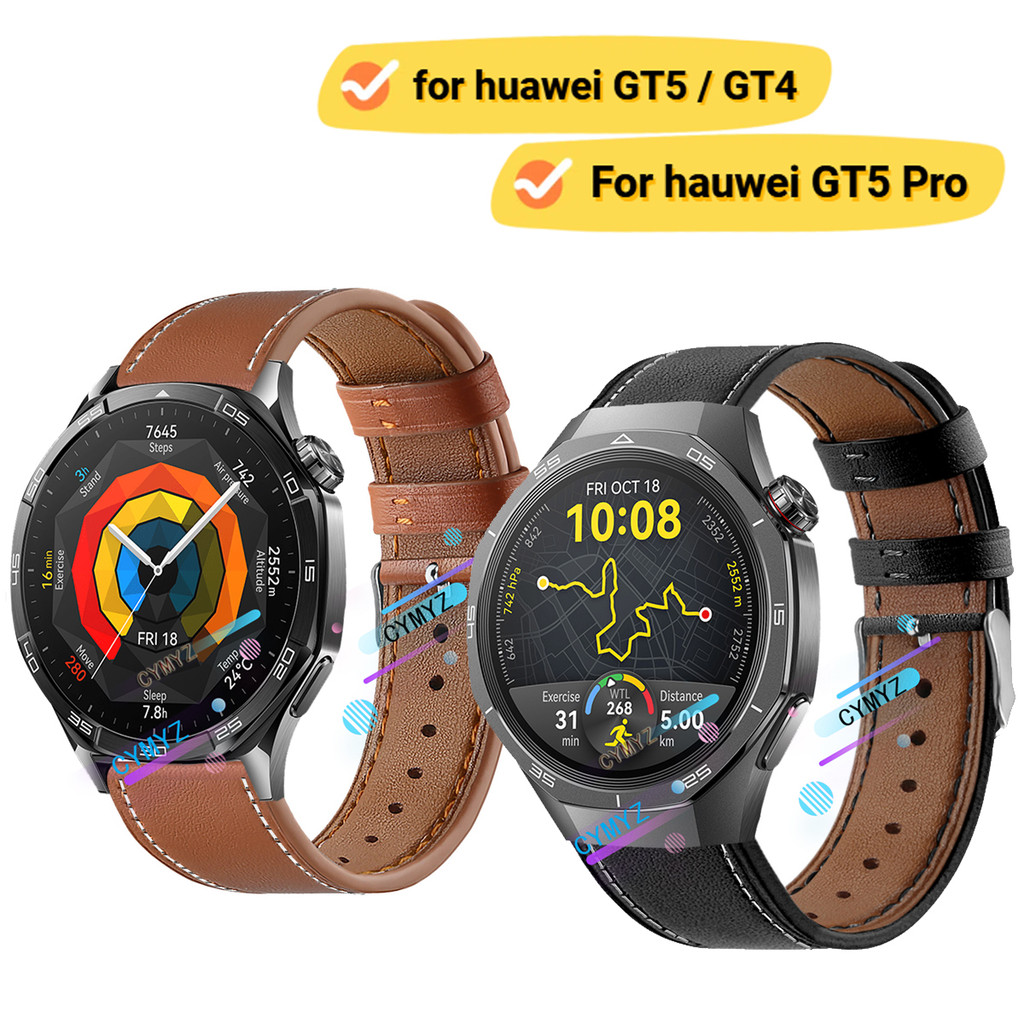 Huawei watch GT5 Pro strap สายหนัง huawei watch GT 5 4 3 SE strap สาย ...