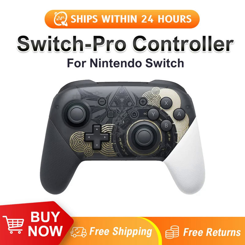 Wireless Switch Pro Zelda Controller with Joystick Double Vibration ...
