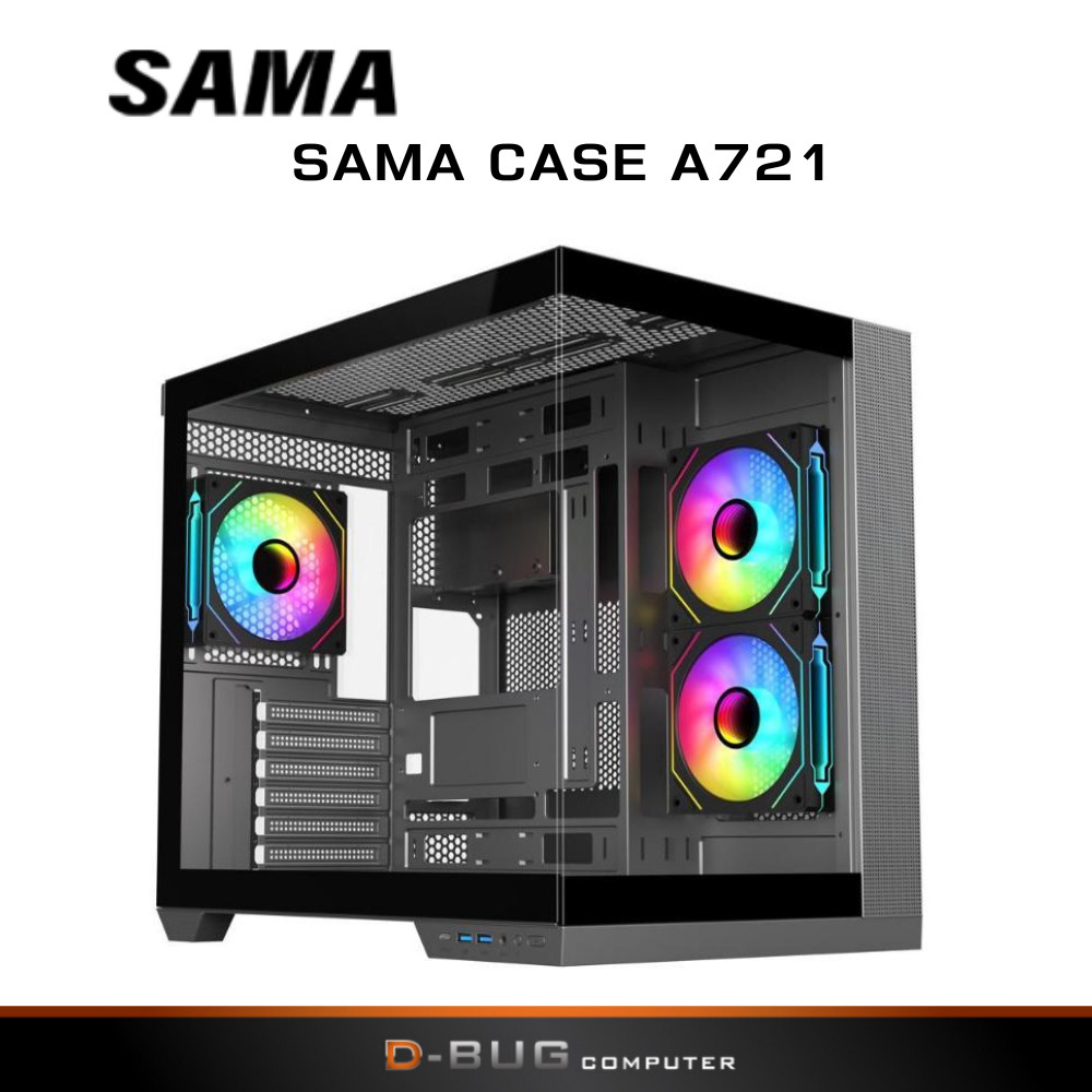 SAMA CASE A721 Black (เคสคอมพิวเตอร์) | Shopee Thailand
