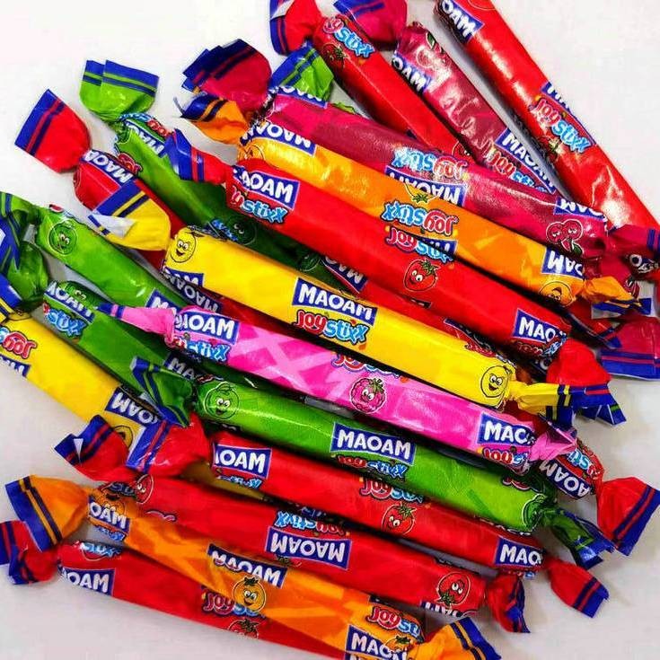 เยอรมนีนําเข้า Haribo MAOAM Marshmallow รส Sour Strip Chewable Fruit ...