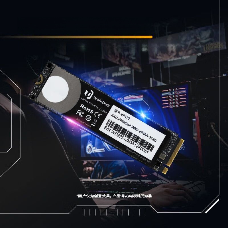 Walkdisk wn10 512G SSD ssd1t เดสก์ท็อปคอมพิวเตอร์โน๊ตบุ๊ค pcie3 Yangtze ...