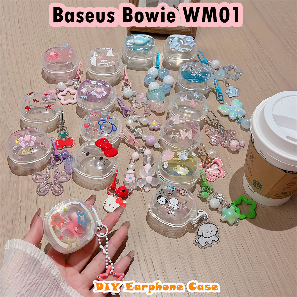 READY STOCK!นําไปใช้กับ Baseus Bowie WM01 เคส Case เคสหูฟัง DIY การ์ตูน ...