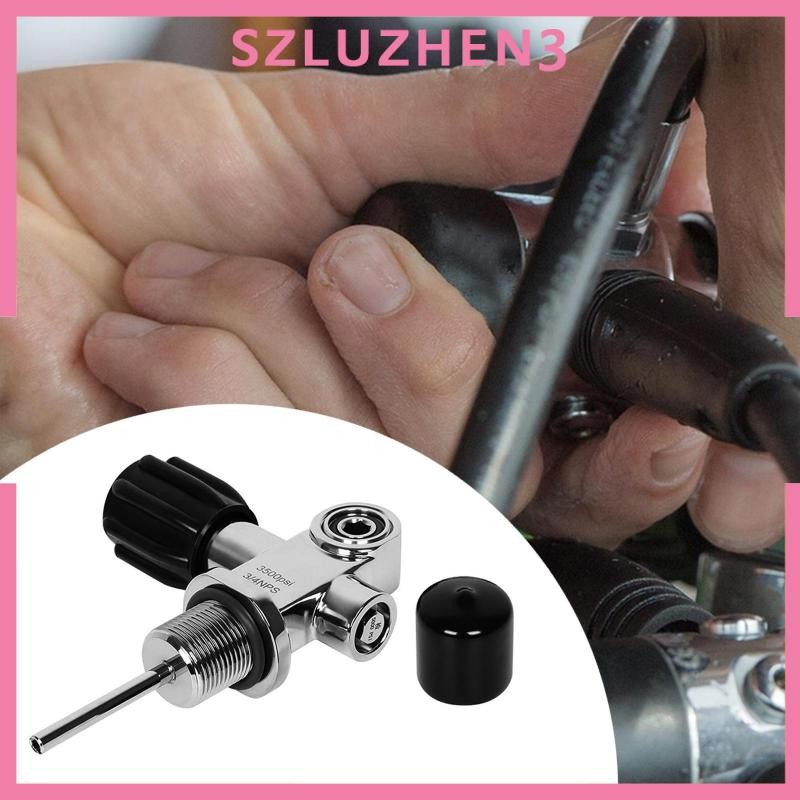 [Szluzhen3] 250Bar 3/4-14nps วาล์วกระบอกดัน้ำสำหรับการดำน้ำ สแตนเลส ...