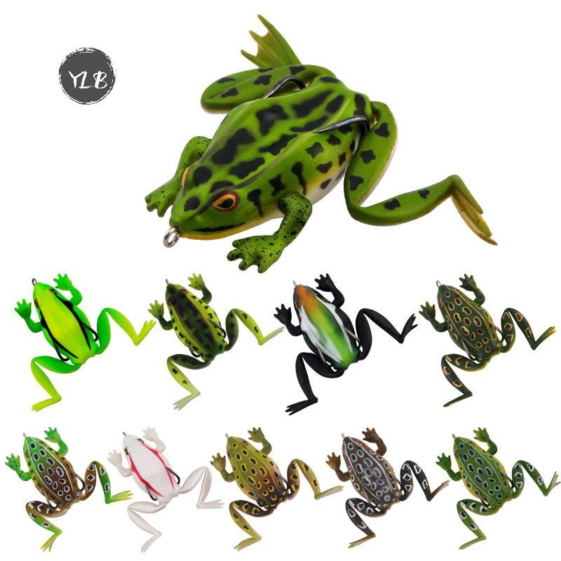 Thunder Frog เหยื่อนุ่ม 6.5 ซม. 19 กรัม โจมตีปลาckfish แบบจำลองเหยื่อ ...