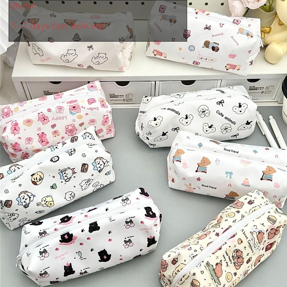 QTYQW กระเป๋าปากกา, ผ้าใบกลับสู่โรงเรียนของขวัญดินสอ, การ์ตูนความจุขนาด ...