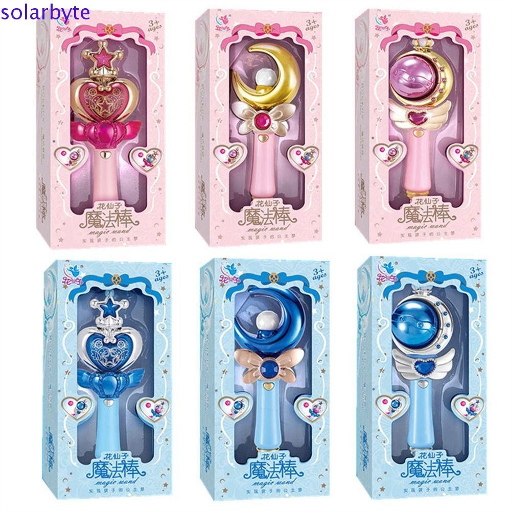 SOLARBYTE Moon Fairy Stick, ไฟ Led พร้อมเพลงสาว Magic Wand, เด็กการ์ตูน Light Stick เอฟเฟกต์ ...