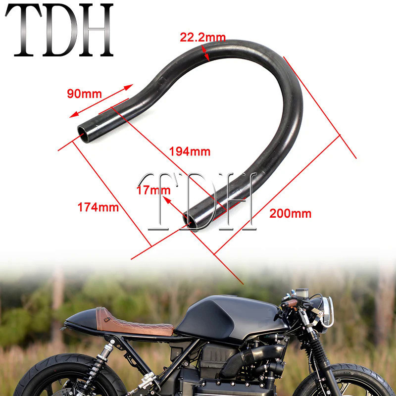 TD 22MM 25MM Tube Brake Light Cafe Racer Seat Hoops Loop Frame for ...