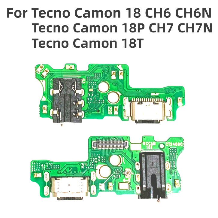 1x USB ชาร์จสําหรับ Tecno Camon 18 18P 18T CH6 CH6N CH7 CH7N USB Charger แจ็คพอร์ตเชื่อมต่อ Flex ...