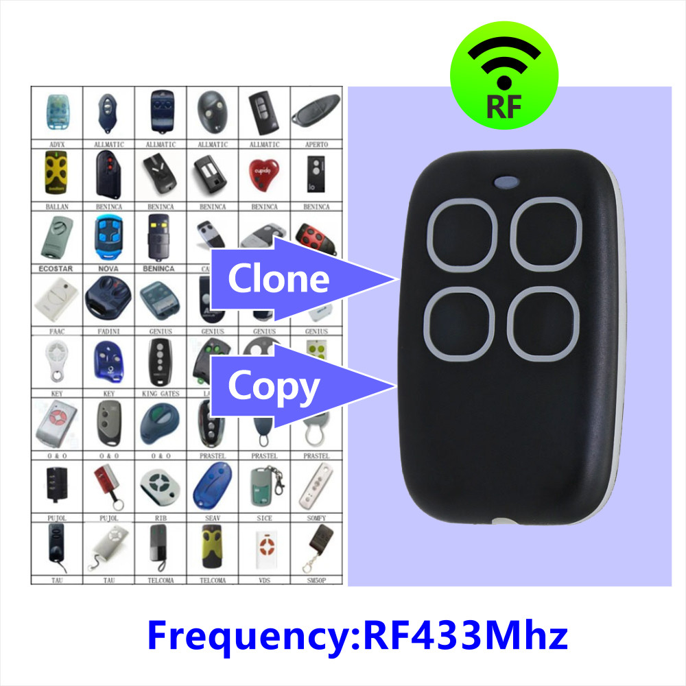 433mhz Universal Copy รีโมทคอนโทรล Clone ฟังก์ชั่น RF เครื่องส่งสัญญาณ ...