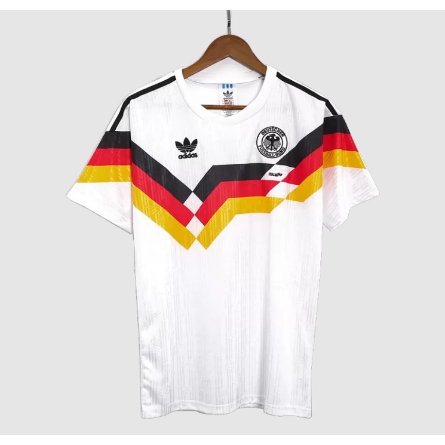 Retro Edition 1990 Germany Home Football Jersey Kit S-4XL,สามารถเพิ่ม ...