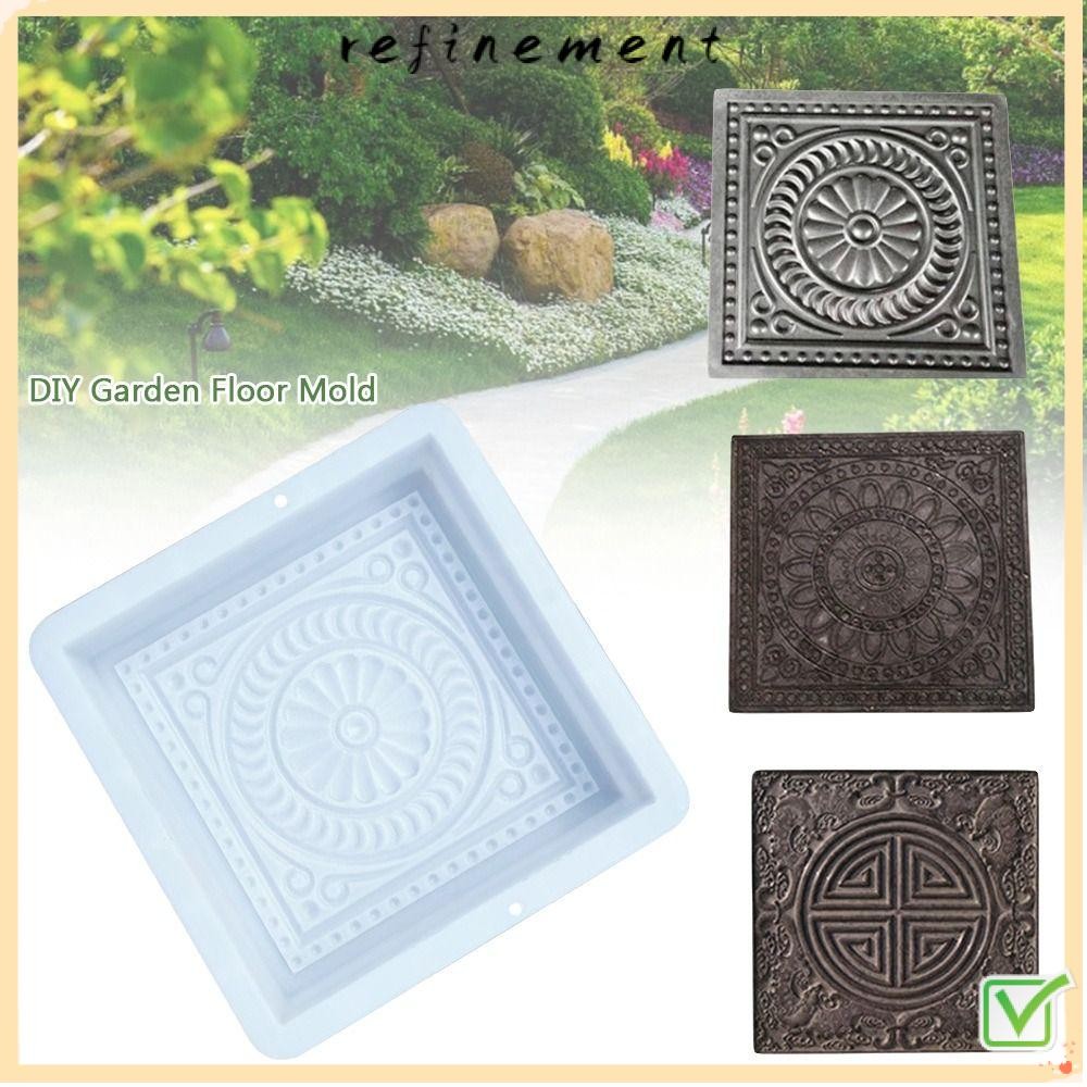 Refinement Bton Brick Maker, ตกแต่งสนามหญ้าหินแผนที่ Retro คอนกรีต ...