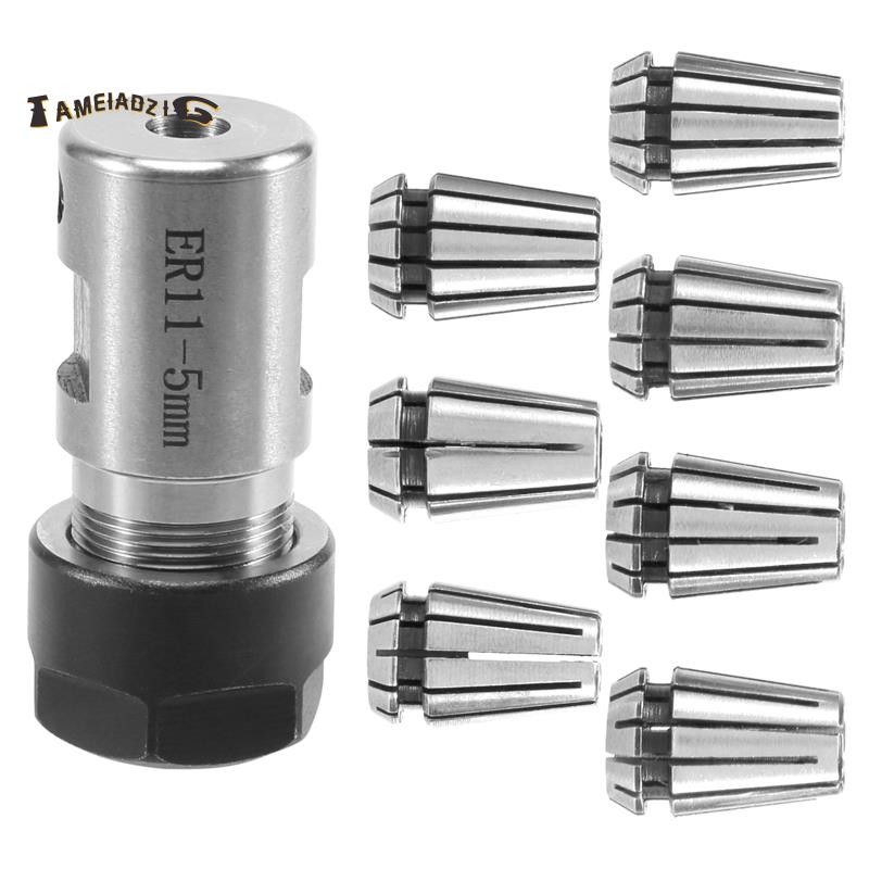 7 ชิ้น ER11 1-7 มิลลิเมตรสปริง Collets กับ ER11A 5 มิลลิเมตรมอเตอร์เพลา ...