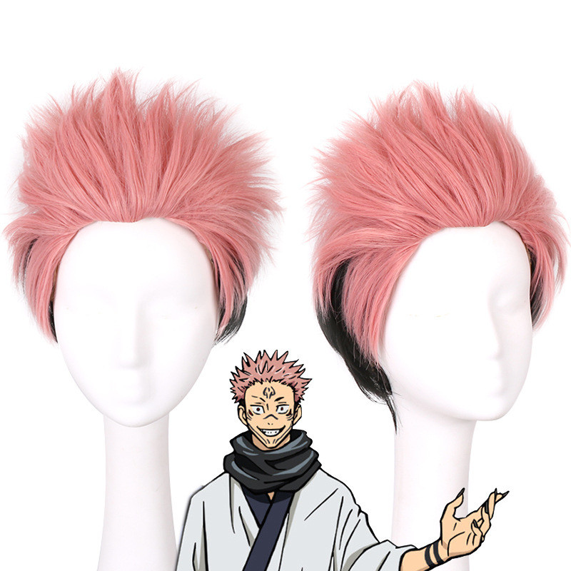 Sukuna wig Ryomen Sukuna wig Jujutsu Kaisen wig pink Sukuna Ryomen wig ...