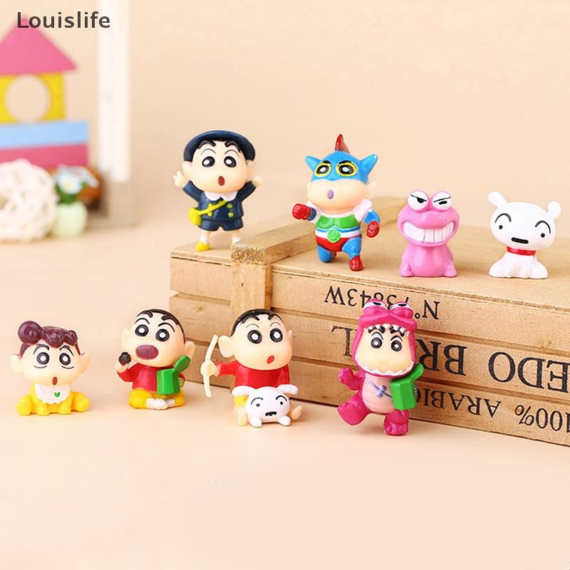 LLPH 8 ชิ้น/เซ็ตการ์ตูนการ์ตูน Xiao Xin โรงรถชุด DIY ของเล่นตุ๊กตาเครื่องประดับ Originality ...