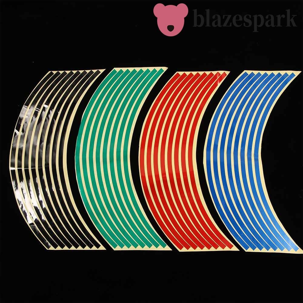 BLAZESPARK สติกเกอร์สะท้อนแสง Auto Decals อุปกรณ์เสริมรถจักรยานยนต์สติกเกอร์ล้อรถสติกเกอร์ ...