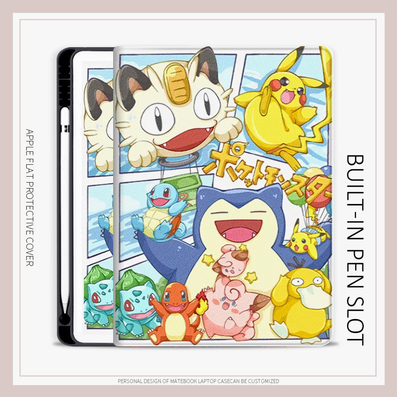 Pokemon iPad air M3 air4/5/6 10.2 gen7/8/9 mini4/5/6/7 8 กรณี iPad ใหม่ ...