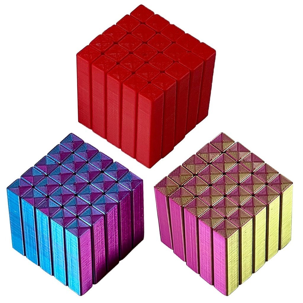 3d พิมพ์ Fidget ของเล่นยืดหยุ่นแกว่ง Pixel Fidget ของเล่นนิ้วมือ ...