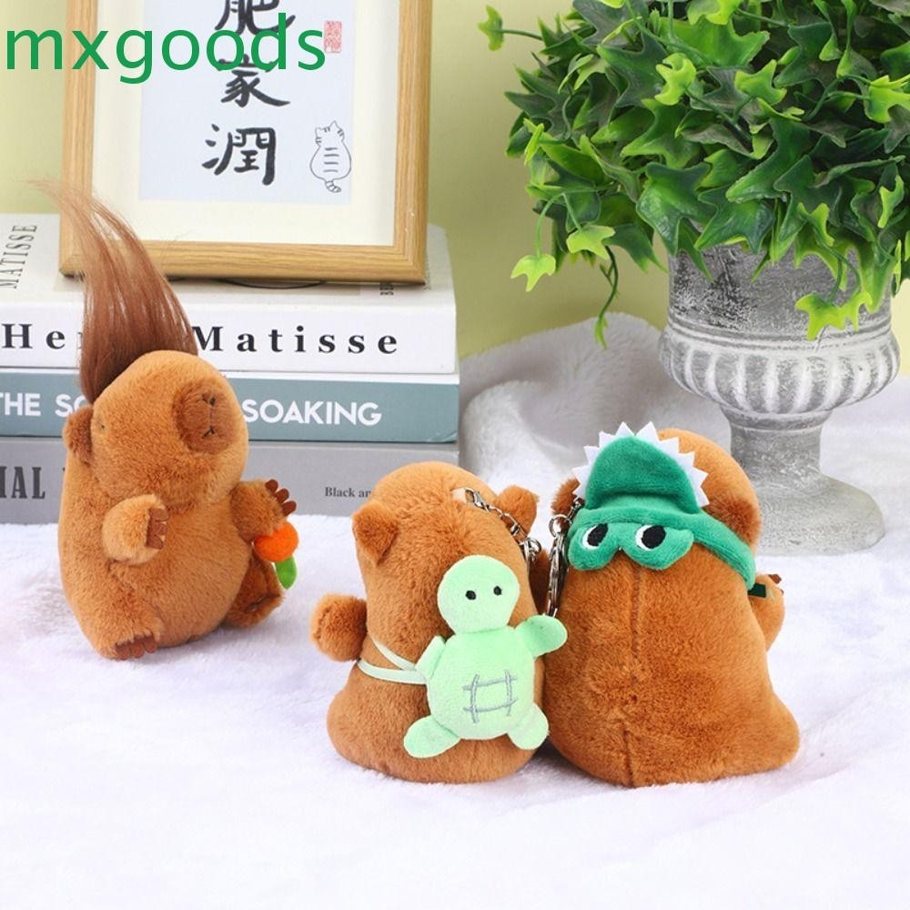 Mxgoods อะนิเมะ Capibara จี้, Capybara PP ผ้าฝ้าย Capybara ตุ๊กตาพวงกุญแจ, จี้กุญแจรถตุ๊กตา Ins ...