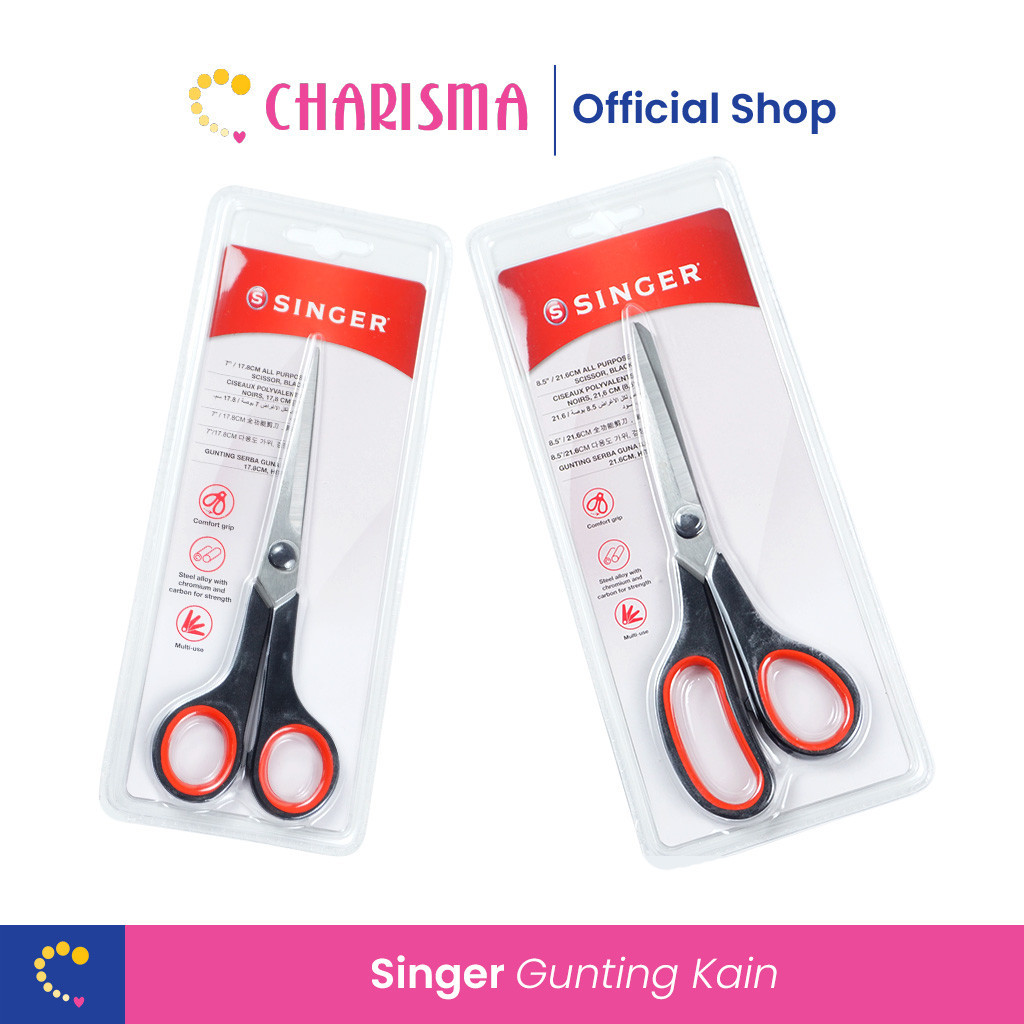 กรรไกรผ้า Charisma SINGER 7" (17,8 ซม.) / 8.5" (21,6 ซม.) | Shopee Thailand
