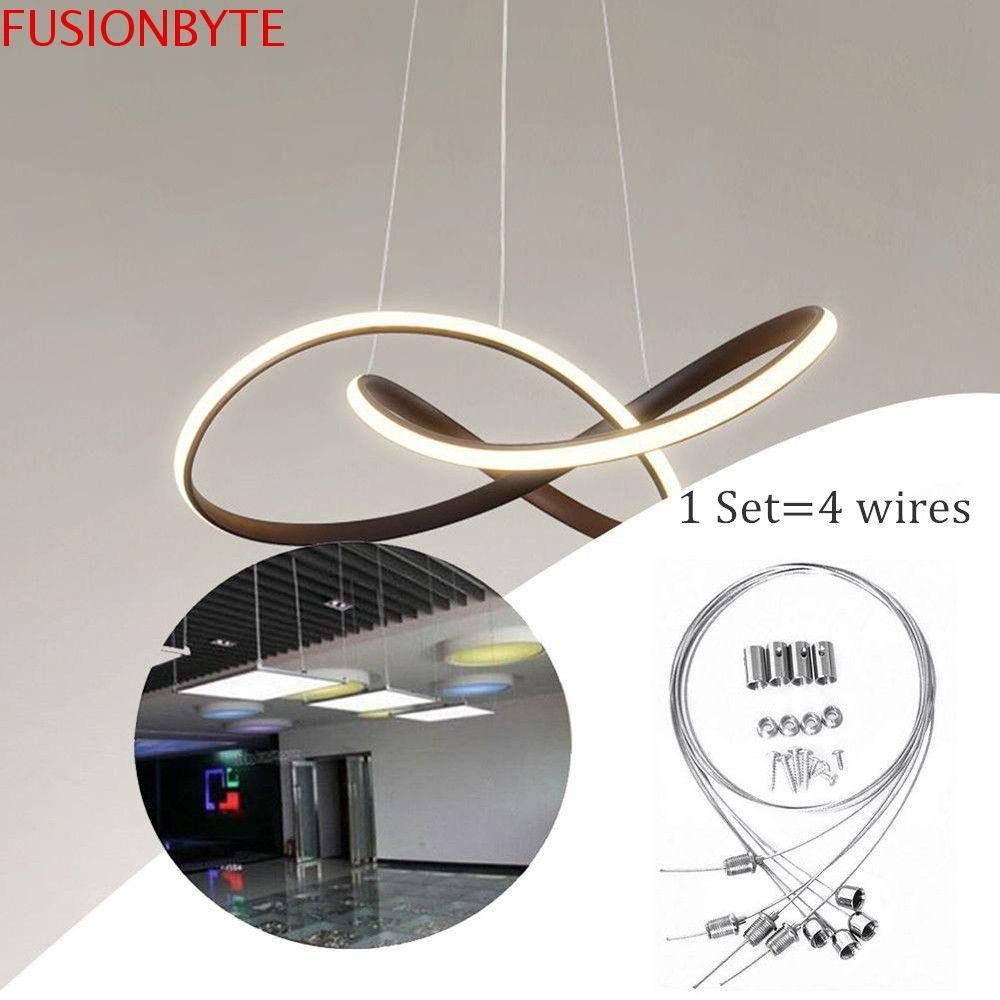 Fusionbyte แผง Led แขวนยกโคมไฟเพดานปรับแขวนเชือกเหล็ก | Shopee Thailand