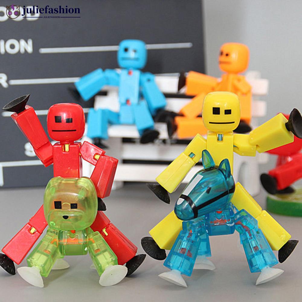 Juliefashion ถ้วยดูด Stickbot ของเล่น Sticky Robbot ของเล่นเด็ก Stick ...