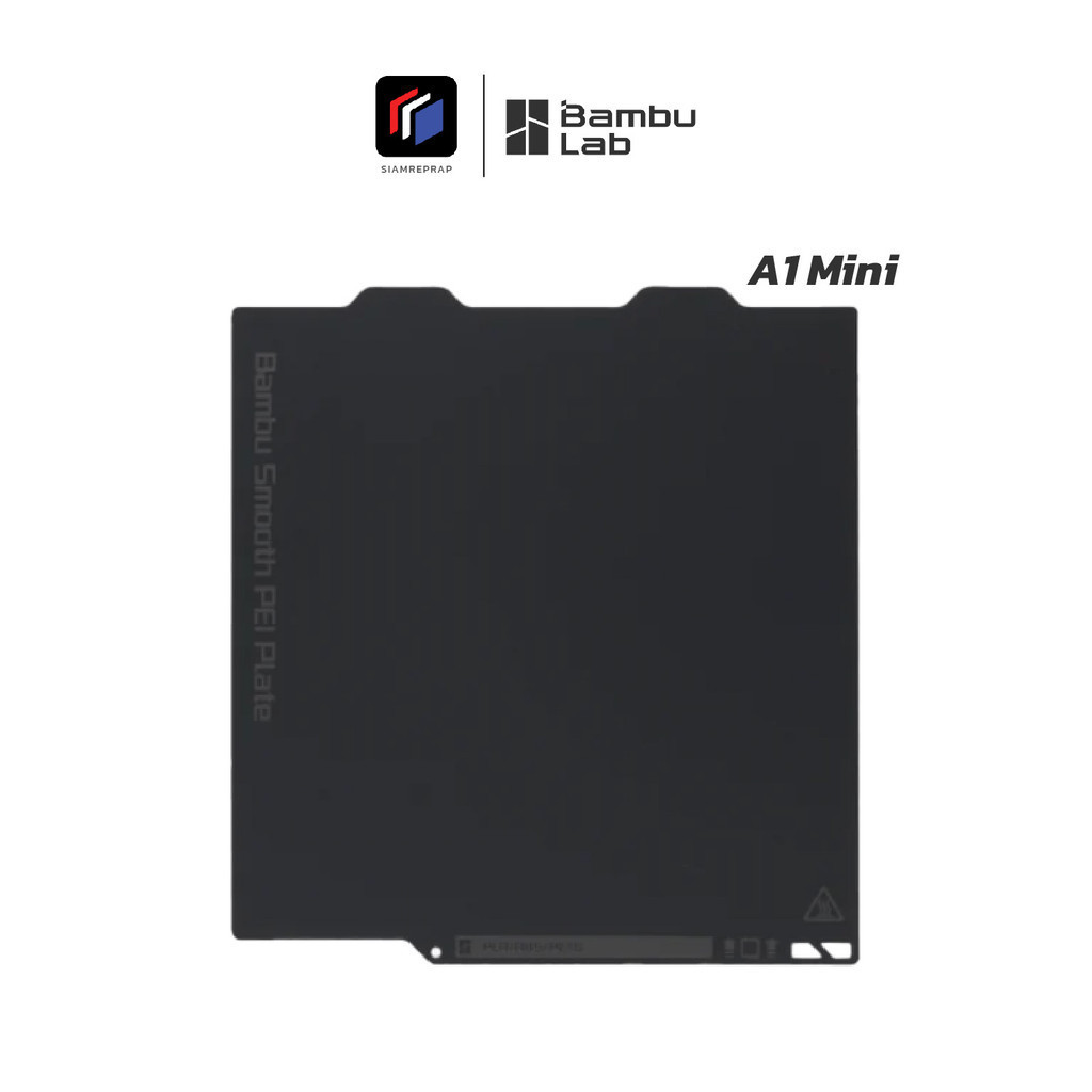 แผ่นฐานพิมพ์ Smooth PEI แบบเรียบ สำหรับ Bambu Lab A1 Mini รองรับเส้น ...