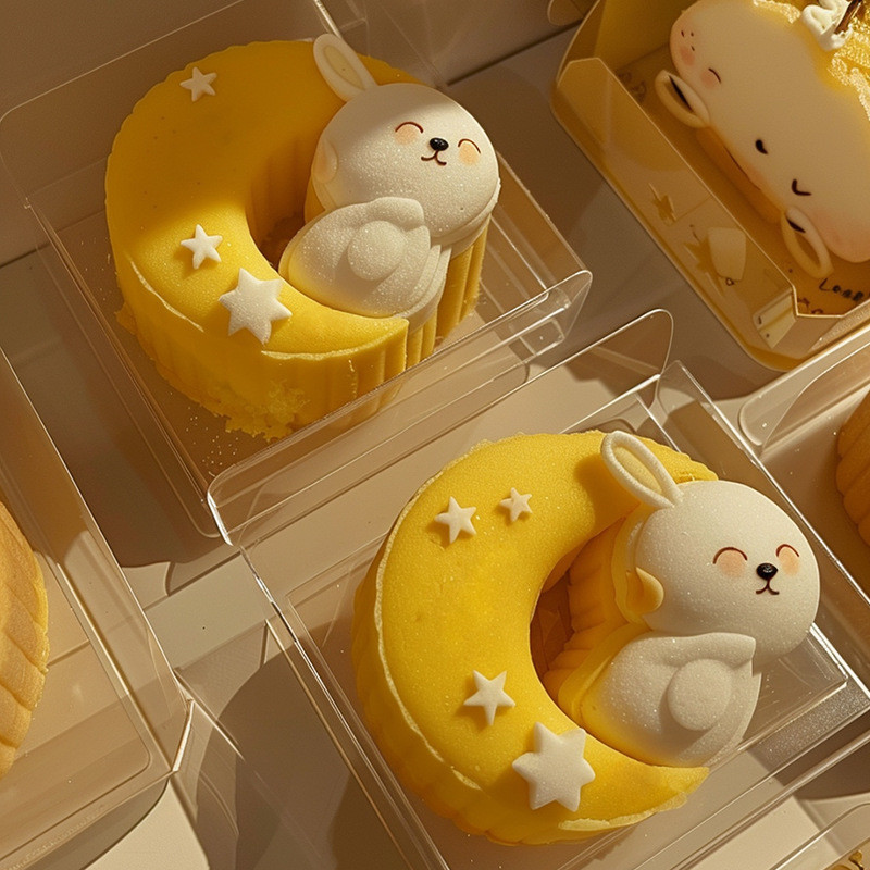Diy Moon Rabbit Moon Cake Mousse Cake แม่พิมพ์ซิลิโคน | Shopee Thailand